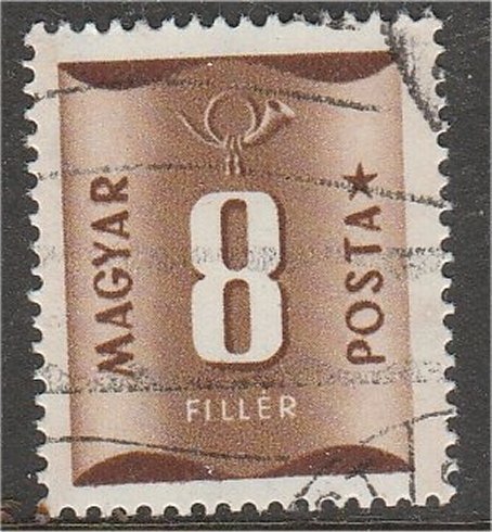 HUNGARY 1951 used 8f, Numeral, Scott J200 | Europe - Hungary, Postage ...