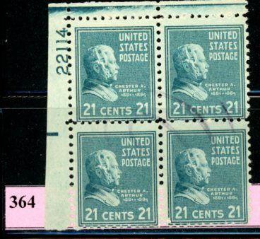 PKStamps - USA - 826 - Used - Plate Block - 14-364 | United States ...
