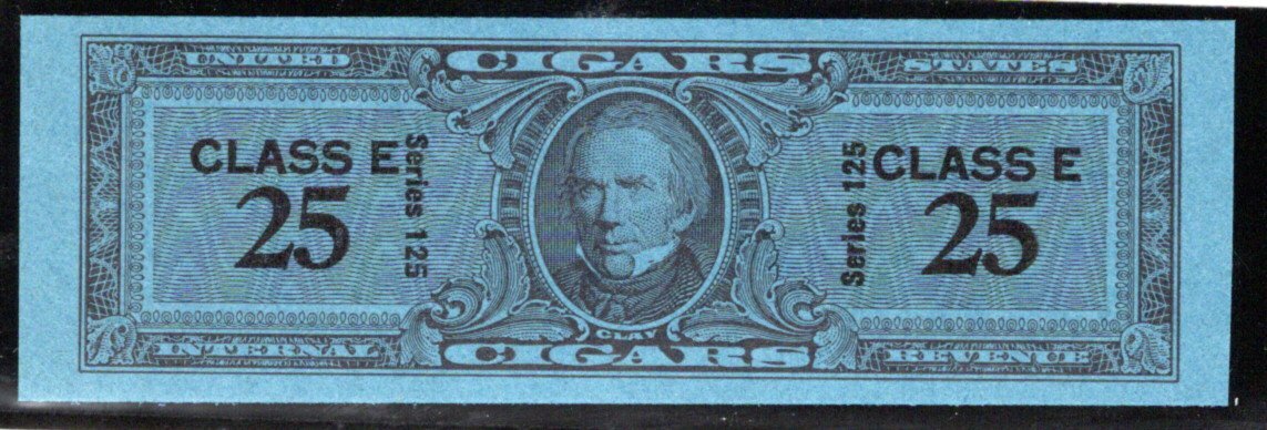 Springer TC2642a, MNH, Class E, 25 Cigars, Series 125, 1955, USA ...