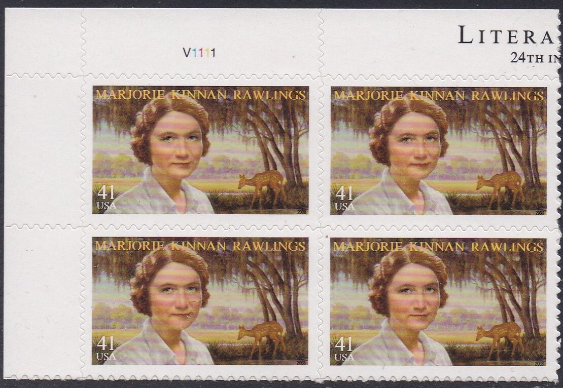 4223 Marjorie Kinnan Plate Block MNH | United States, General Issue ...