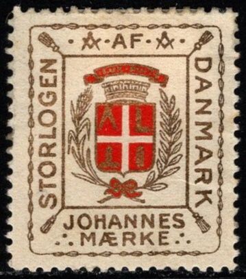 Vintage Denmark Poster Stamp Freemason Masonic The Grand Lodge Johannes ...