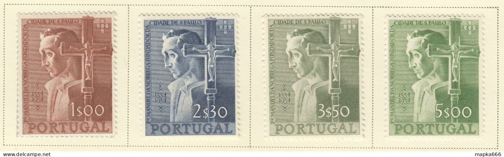 Sp439 1954 Portugal Jesuit Missionary Manuel Da Nobrega Of San Paulo ...