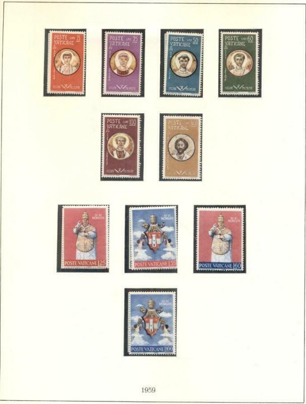 VATICAN CITY collection 1929-1968, in Lindner Hingeless album, mint ...