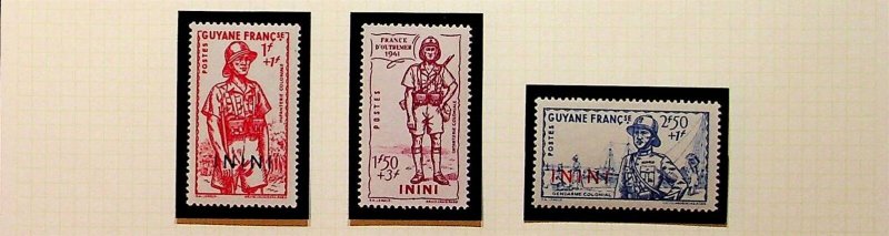 Inini Sc B6-8 NH Issue of 1941 - Native Military | Europe - France ...