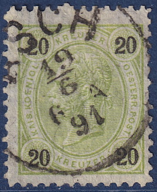 Austria - 1890 - Scott #58 - used - ASCH pmk Czech Republic | Europe ...