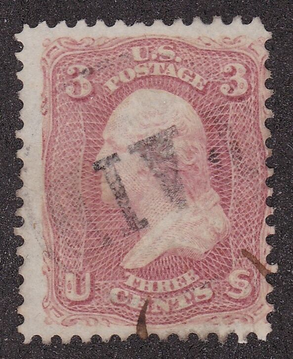 *Kappysstamps Id9475 USA Fancy Cancel on # 65 a Civil WAR ERA Stamp ...