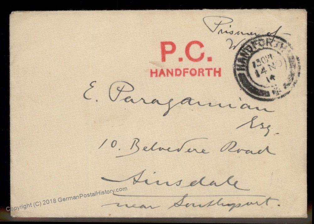 German 1914 WWI POW UK Britain Camp Cover Censored 91033 | Worldwide ...