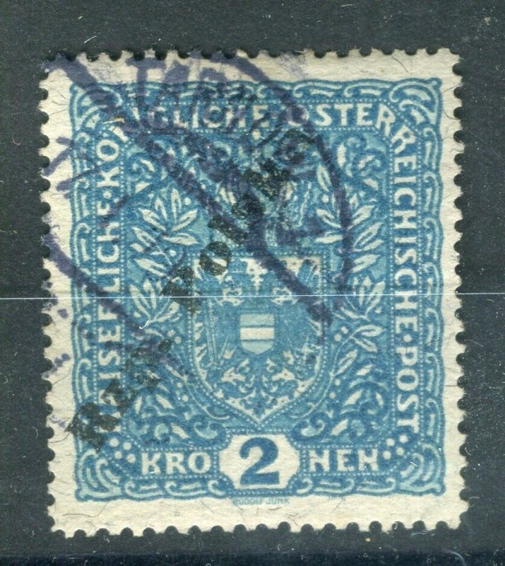 POLAND; 1918 early Tarnow Local Post Rzp. Polska on Austria 2k. fine ...