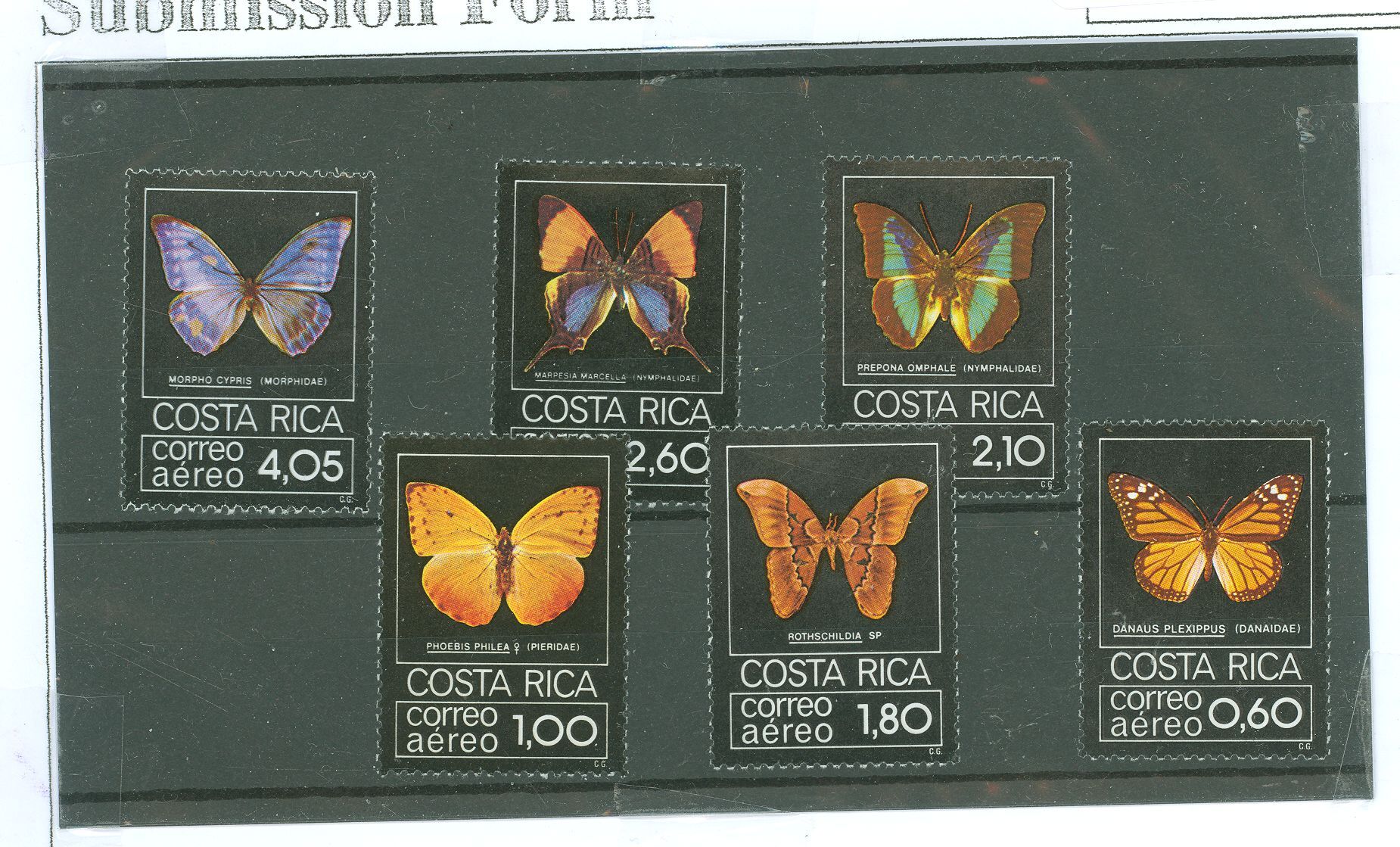 Costa Rica #C759-64 Single (Complete Set) | Central & South America ...