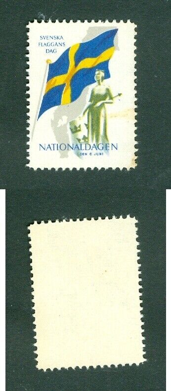 Sweden Poster Stamp Mnh.1964. National Day June 6. Swedish Flag. See ...