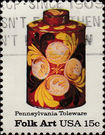 # 1776 Used TEA Caddy | United States, General Issue Stamp / HipStamp