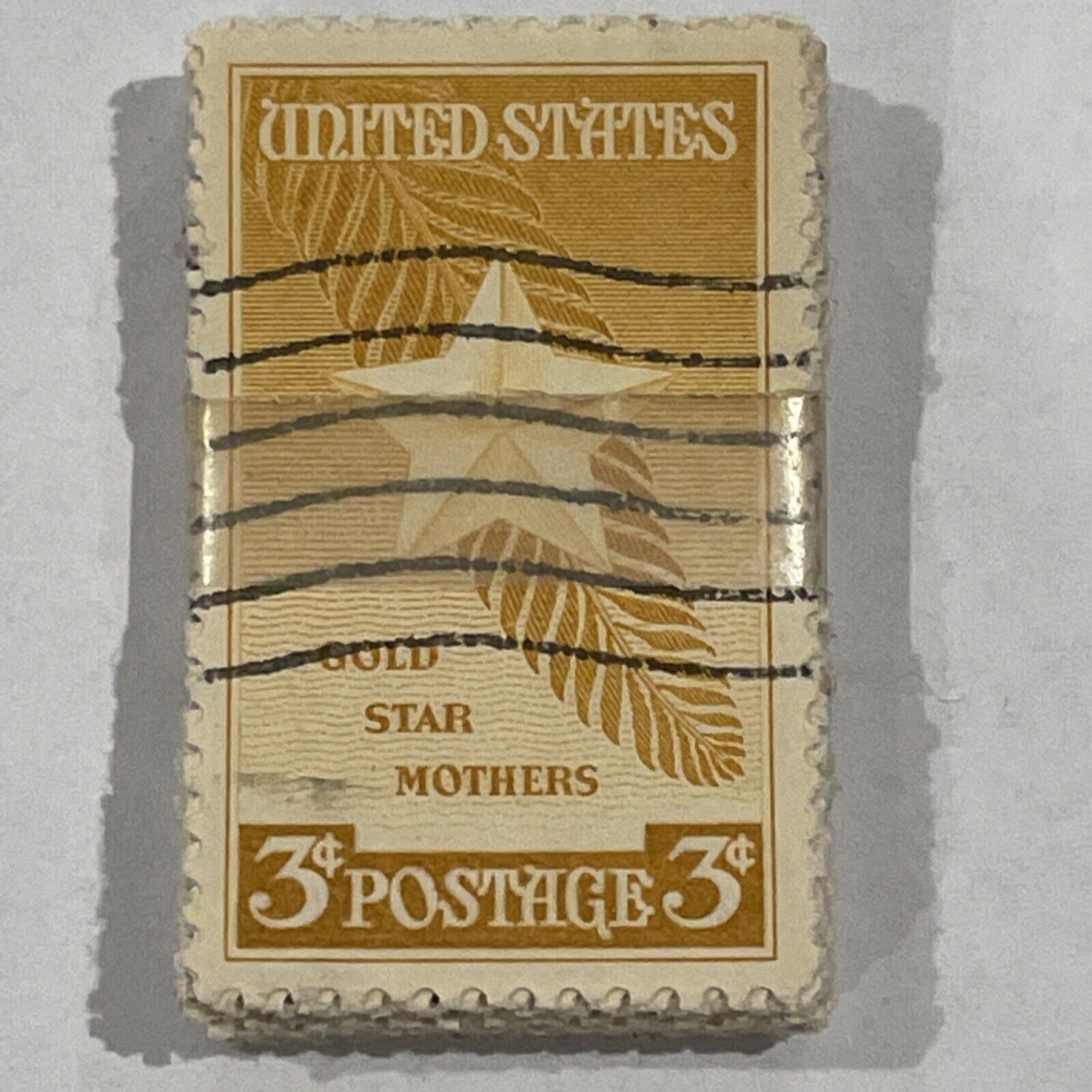 Red Postage Stamps For Crafting; 50 Copies, Gold Star Mothers, Scott ...