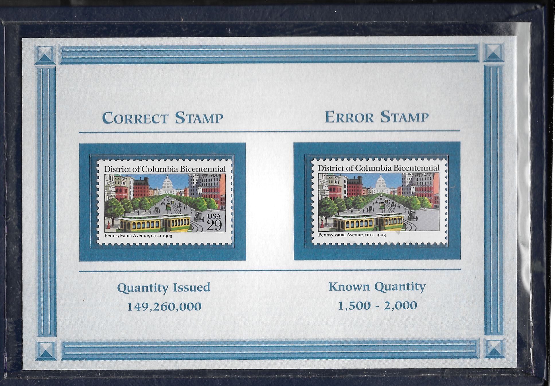 #2561a MNH Black Color Omitted Error & Normal With POSTAL COMM. SOCIETY ...