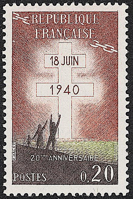 France - 1960 - Scott #967 - MH - Resistance Movement World War II ...