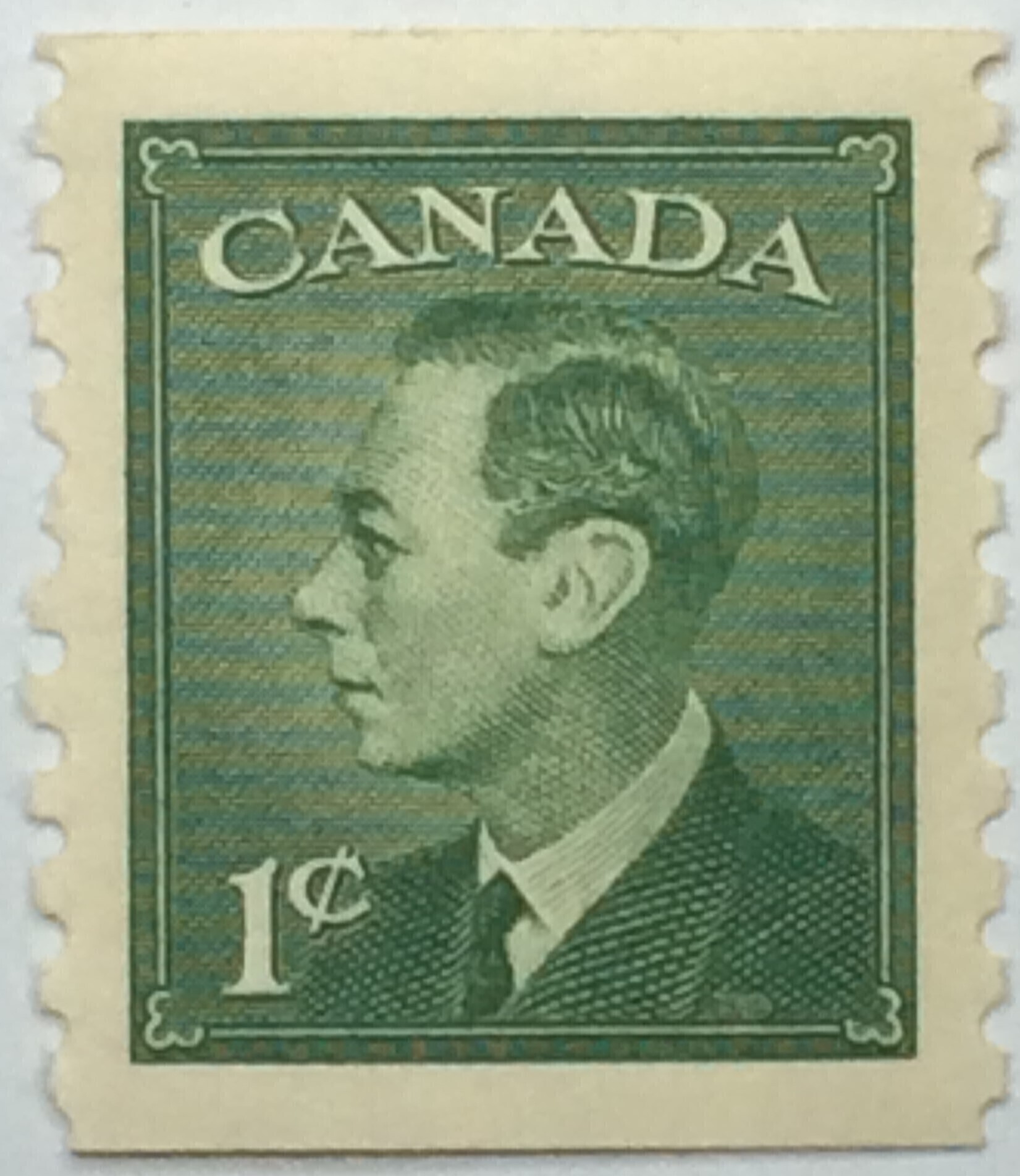 CANADA 1949 #295 King George VI "Postes-Postage" Omitted - Coil MNH ...