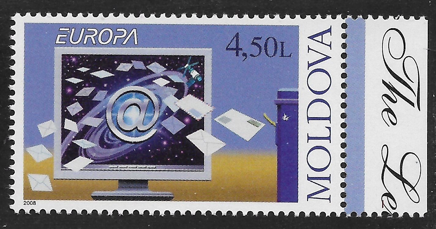 Moldova #585 4.50L Europa - Letters, Computer Screen ~ MNH | Europe ...
