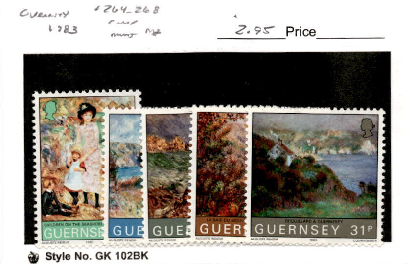Guernsey, Postage Stamp, #264-268 Mint NH, 1983 Renoir Art (AC) | Great ...