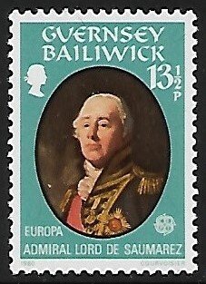 Guernsey # 208 - Admiral Lord de Saumarez - MNH.....{KlBl4} | Europe ...