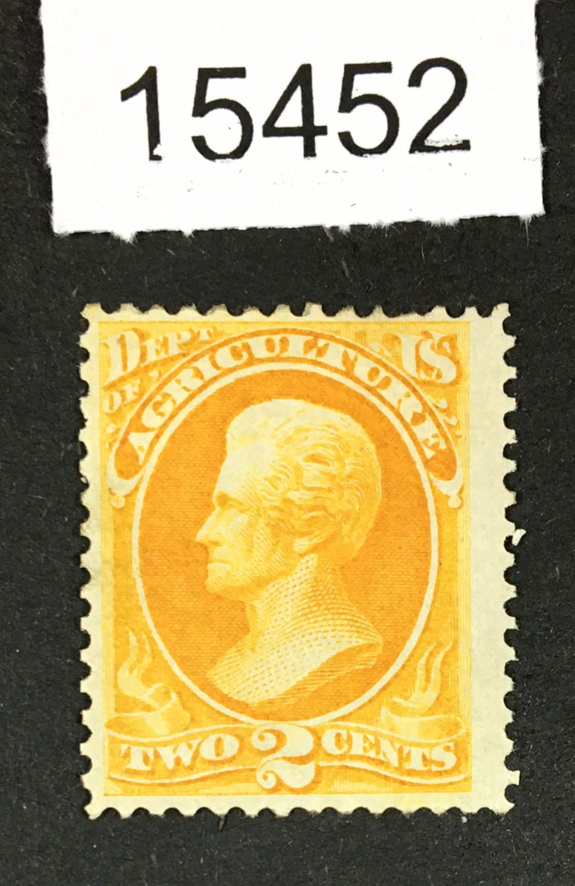 US Stamps # O2 Mint OG H $275 LOT #15452 | United States, Officials ...
