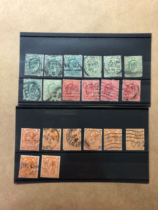 Great Britain – Perfins Specialist Selection of Hundreds – 422661 ...