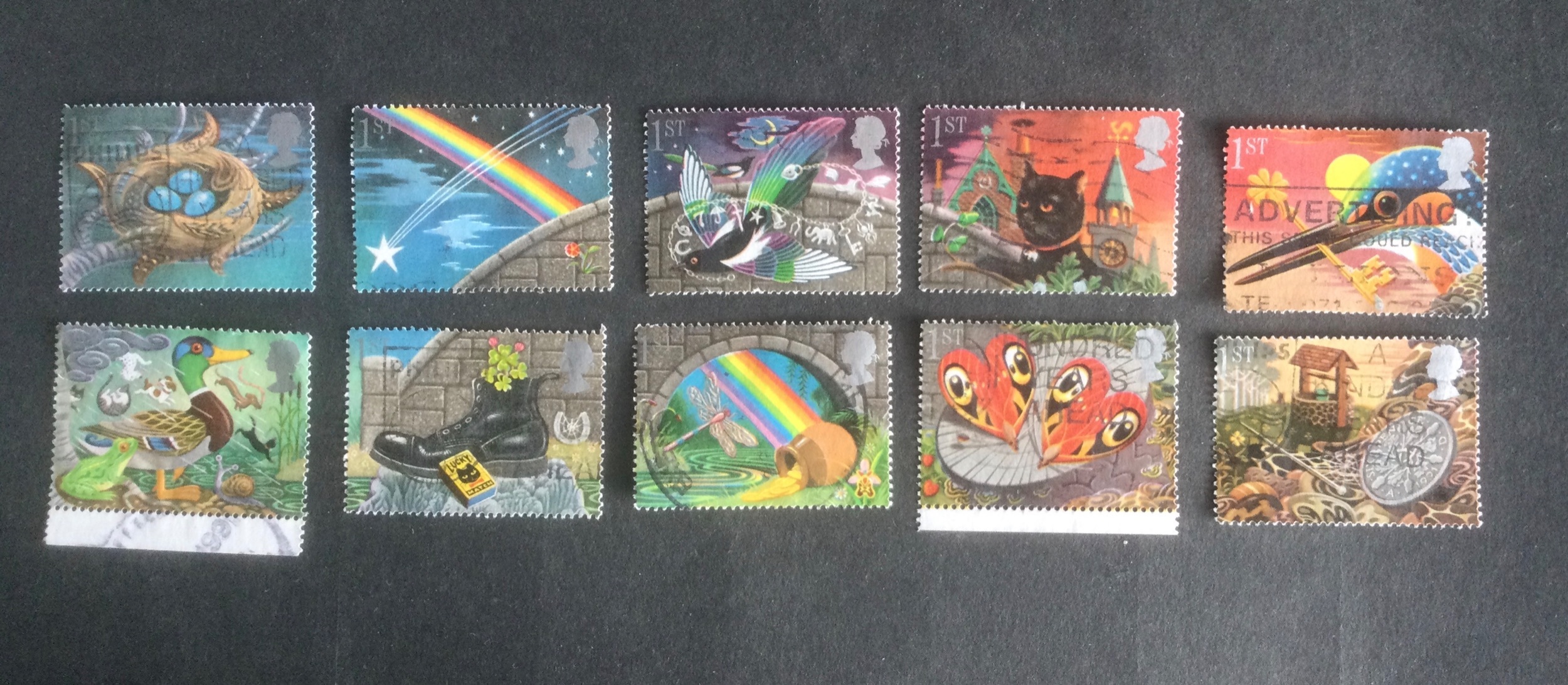 GB 1991 Greetings stamps - Good Luck.. Set of 10 used stamps . | Great ...