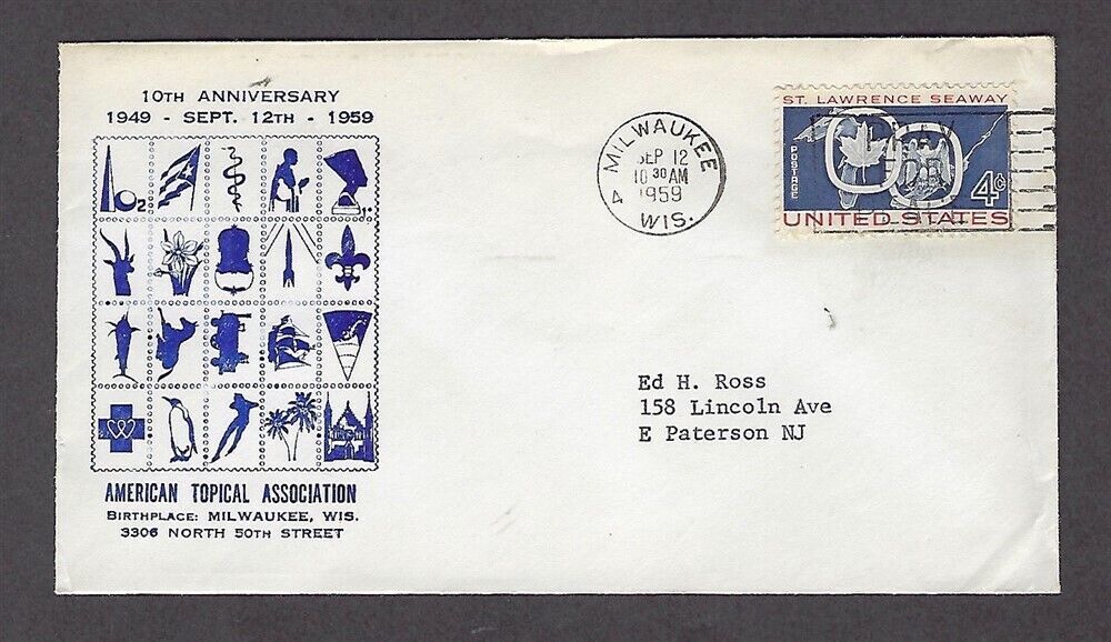 1959 Boy Scout ATA American Topical Assn 10th anniversary | United ...