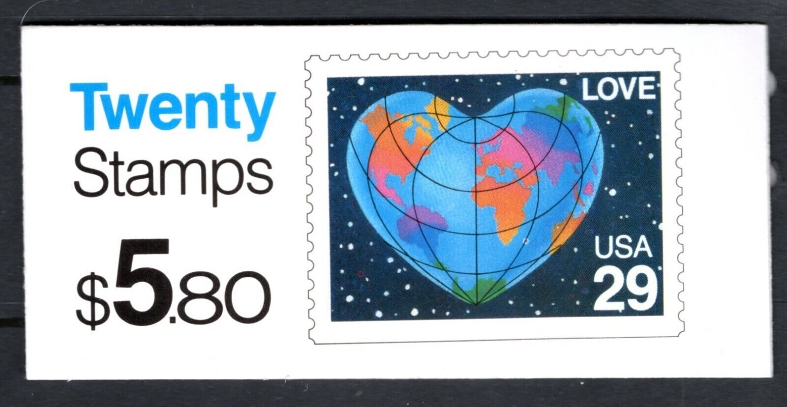 United States Sc#BK188 Unexploded Booklet 1991 Love MNH | United States ...