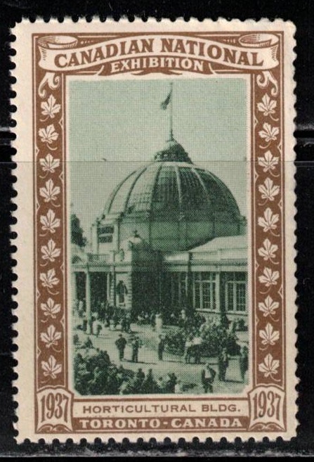 CANADA 1937 Canadian National Exhibition Poster Stamp - Horticultural ...