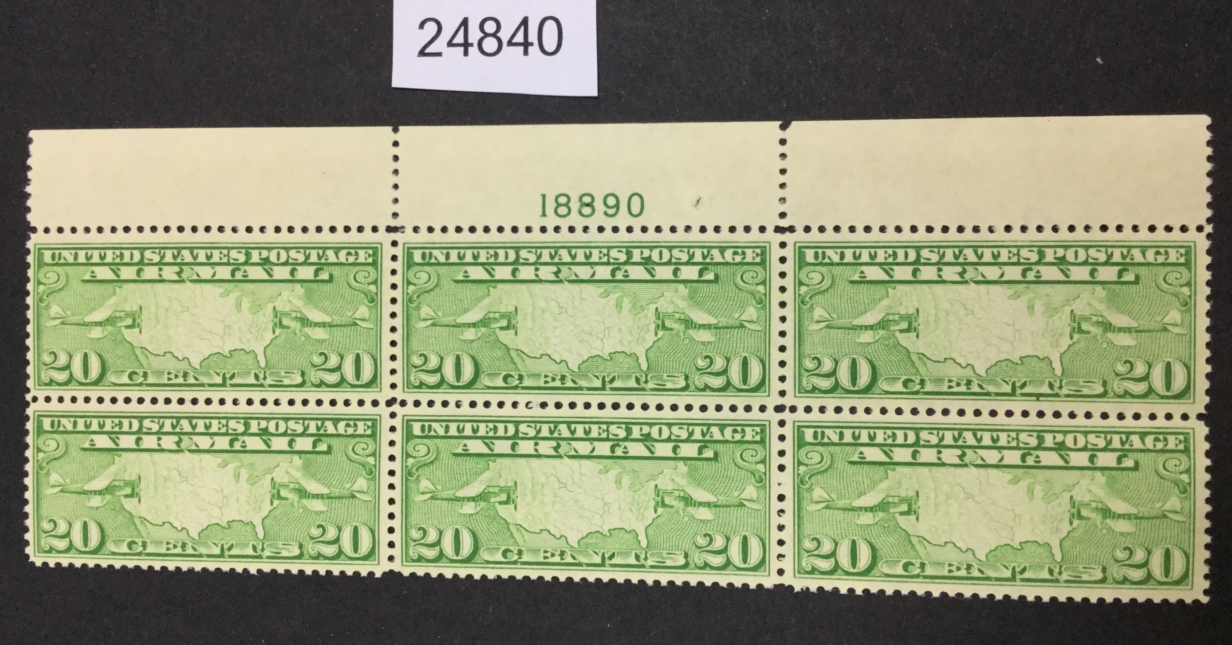 US Stamps #C9 Mint OG NH Plate Block LOT #24840 | United States, Air ...