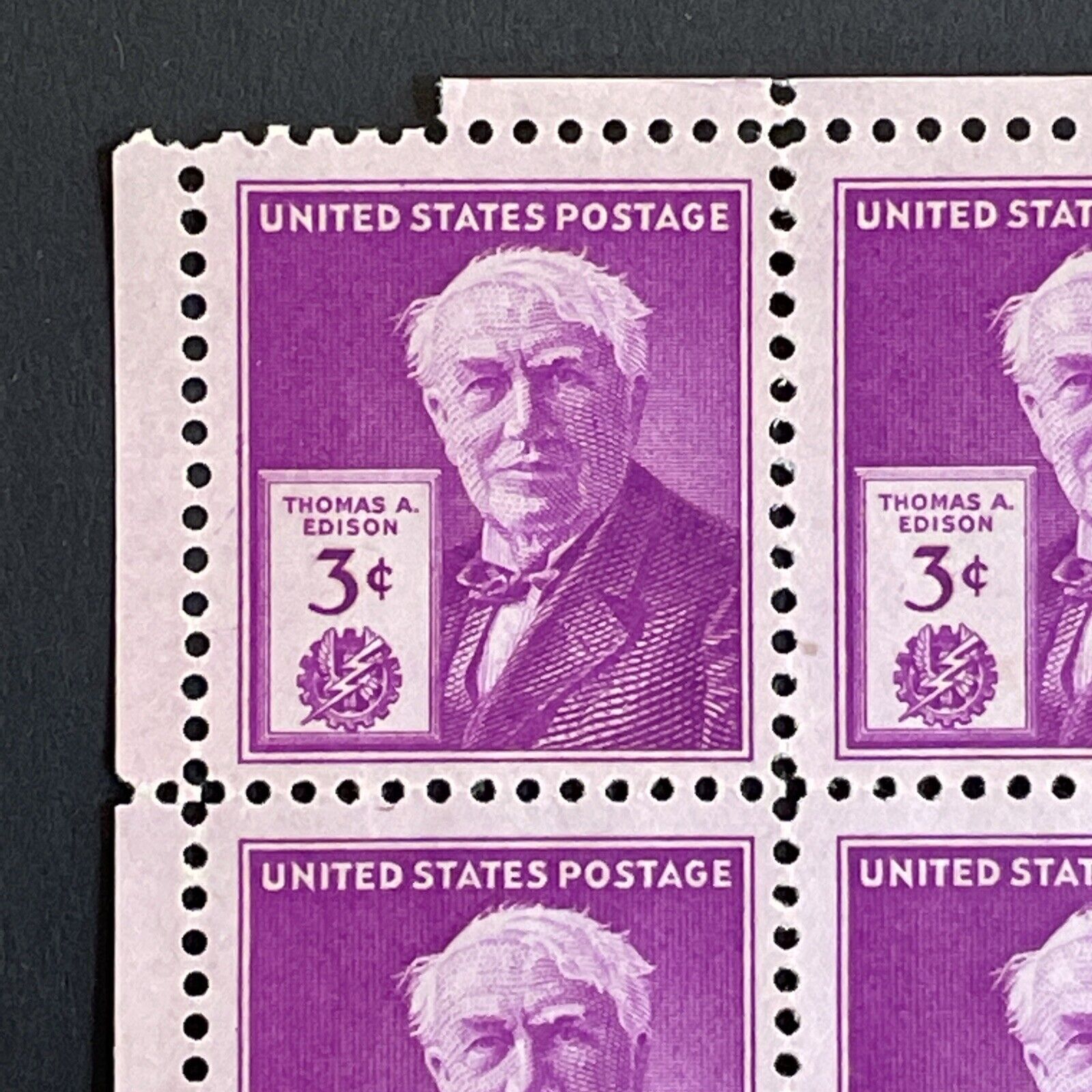 1947 sheet - Thomas Edison Sc# 945 | United States, General Issue Stamp ...