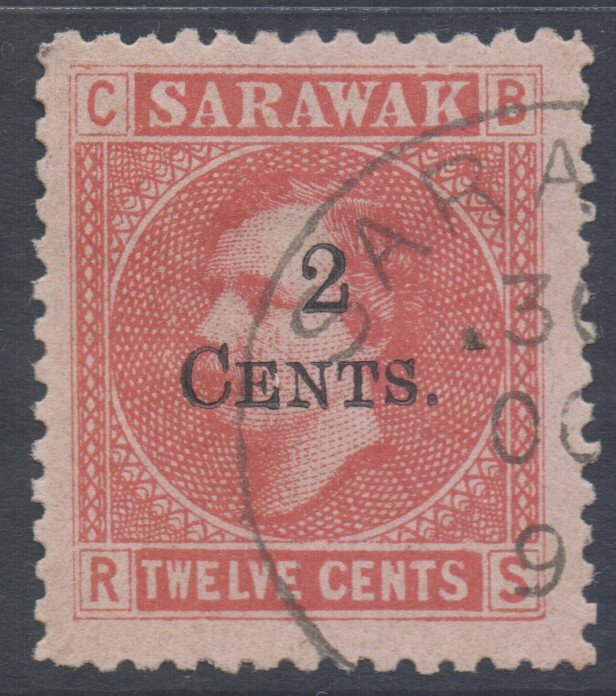 Sarawak Scott 33 - SG33, 1899 Sir Charles Brooke 2c on 12c used | Asia ...