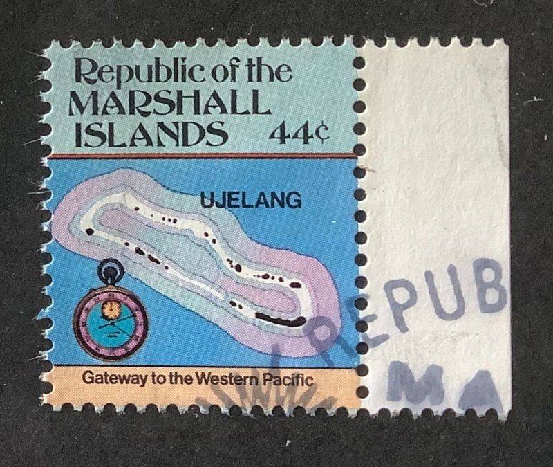 Marshall islands 1985 Scott 48 used- 44c, Maps and Navigation, map of ...