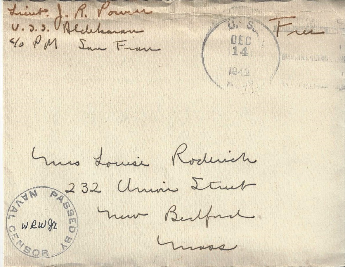 US Navy Covers USS Aldebaran AF 10 1942 Censored WW2 Sailor's Mail ...