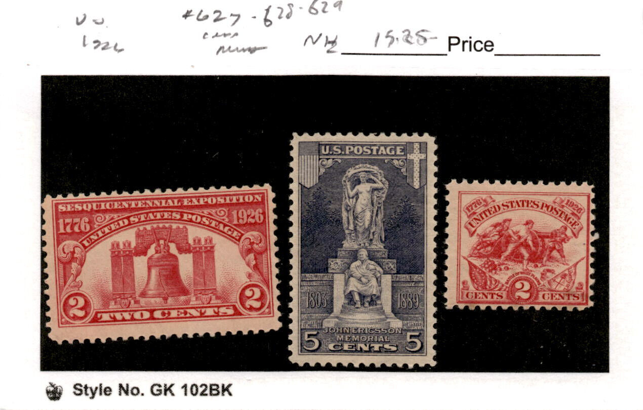 United States Postage Stamp, #627, 628, 629 Mint NH, 1926 (AP) | United ...