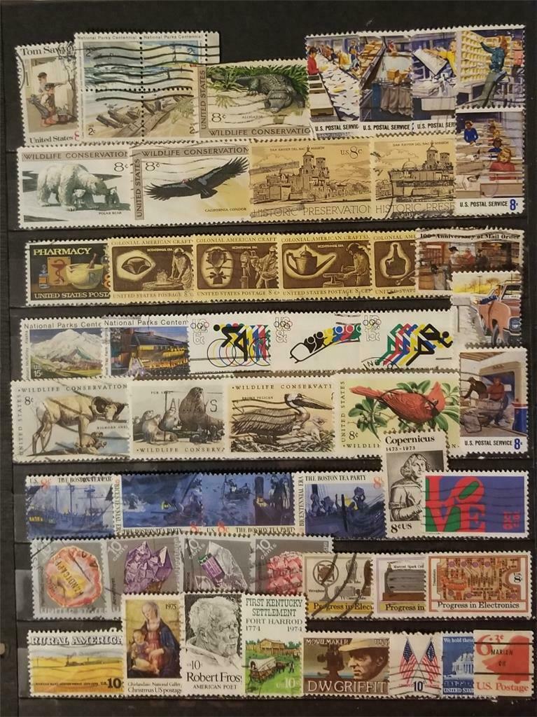 US 1971-1973 All Different Used Stamp Lot Collection G435 | United ...