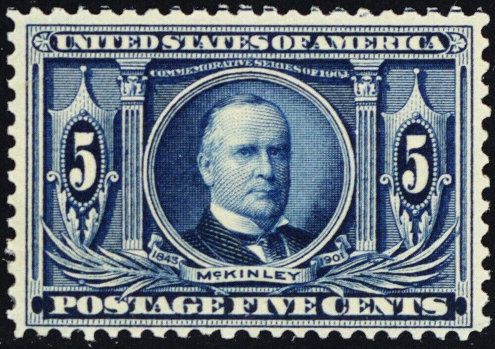 326, Mint FVF LH 5¢ McKinley Stamp * Stuart Katz | United States ...