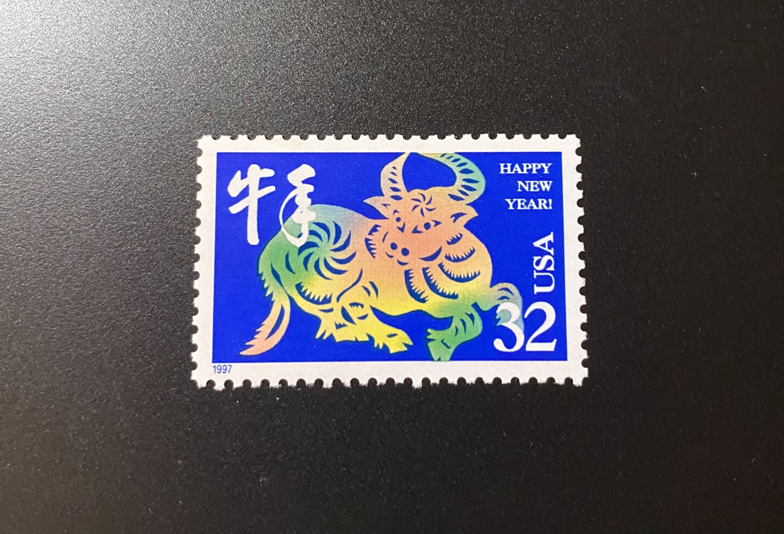U.S. Scott #3120 Chinese New Year-Year of the Ox 1997 OG Single & PCS ...