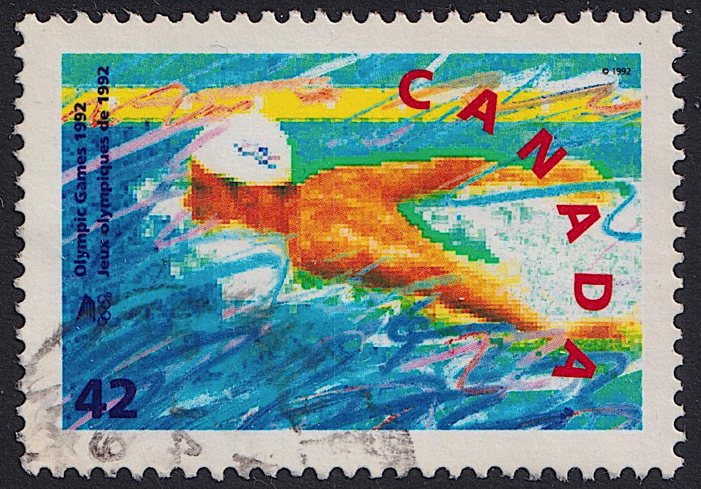 Canada - 1992 - Scott #1418 - used - Sport Summer Olympics Swimming ...