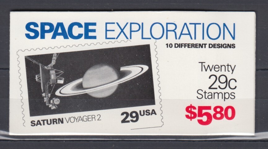 USA Scott #BK192 (2568-2577) Space Exploration (Saturn) Booklet of 20 ...