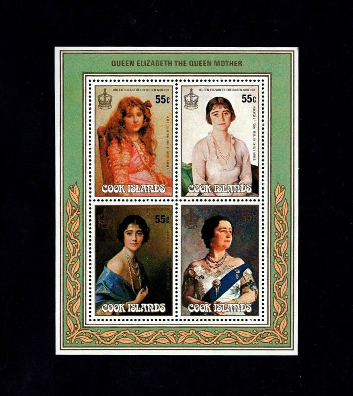 Cook IS - 1985 - Queen Mother - 85th Birthday - Lady Elizabeth +++ MNH ...