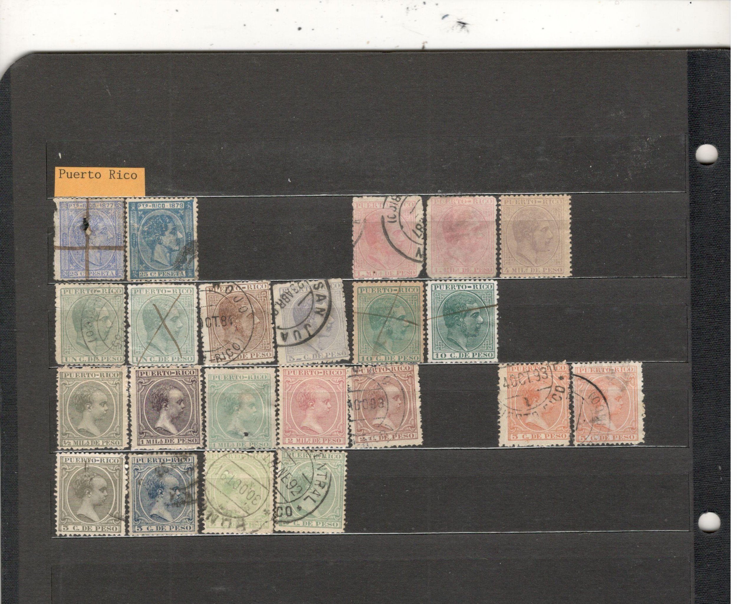 Puerto Rico Collection on Stock Sheet Mint/Used | United States, Stamp ...