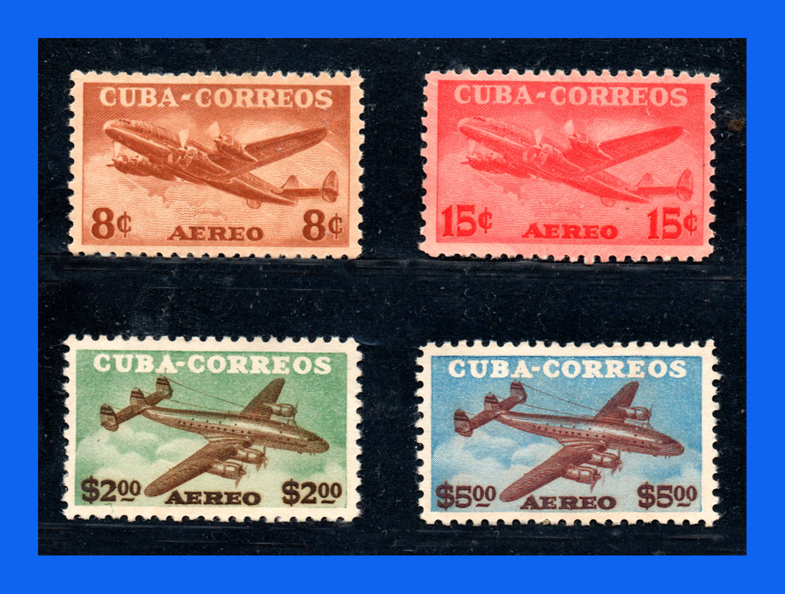 1953 - Cuba - Scott n C 75 / C 78 - MNH - Lujo - CU- 22 | Caribbean ...