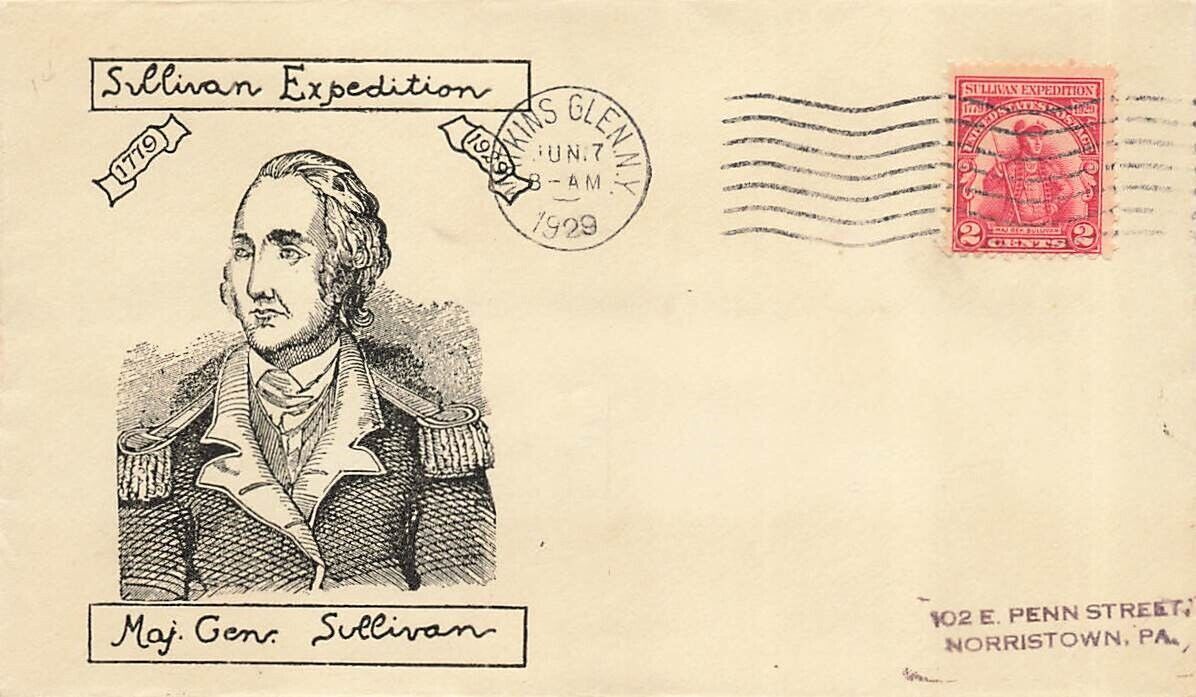 657 2c SULLIVAN EXPEDITION - H.D. Egolf CV$60 - Watkins Glen, NY ...