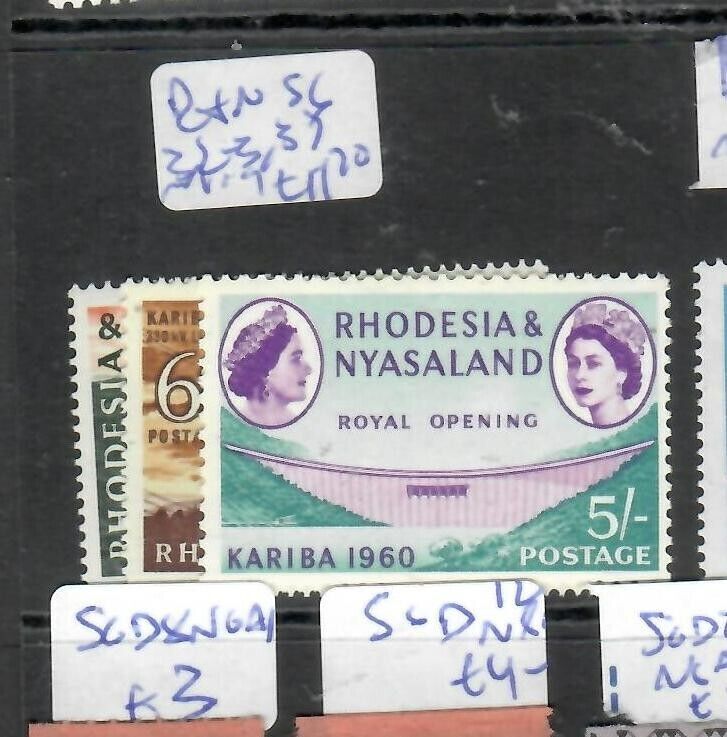 Rhodesia & Nyasaland (P0309B) Kariba DAM SG 32-3, 37 MOG | Africa ...