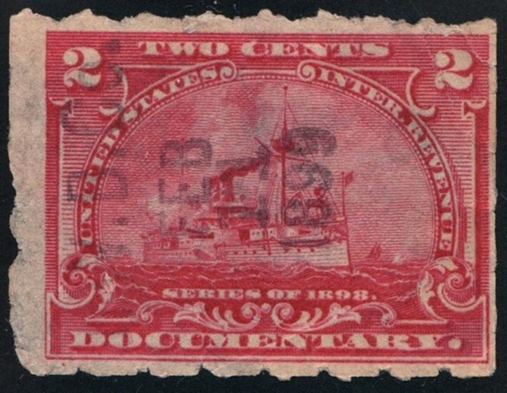 R164 2¢ Documentary Stamp (1898) Used/Date Stamp | United States ...
