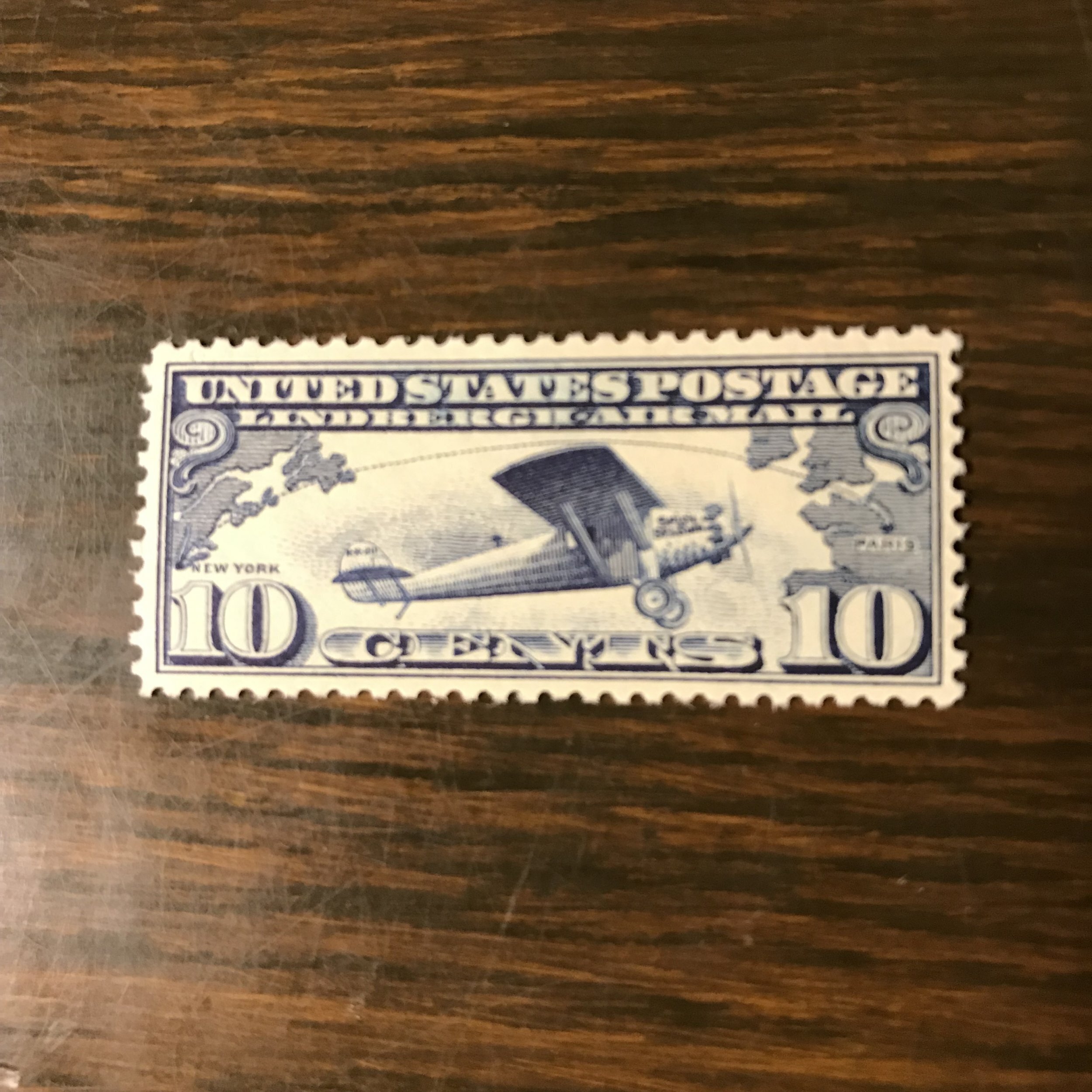 US SCOTT C10 - 10¢ Lindbergh's Plane " Spirit of St. Louis" (2) M, DG ...