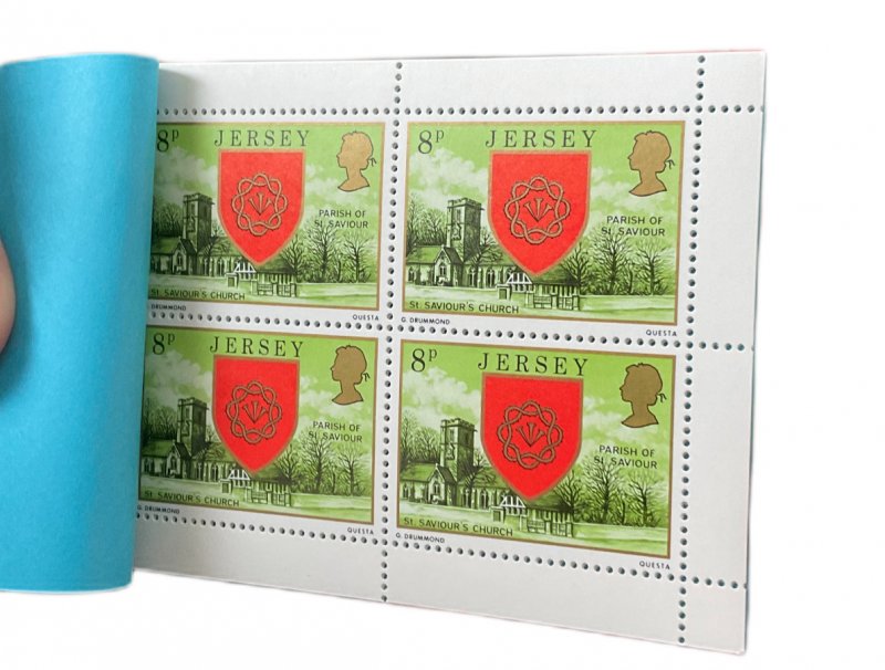 LI01 Jersey Great Britain 1976 Definitive Issue - Coat of Arms Booklet ...