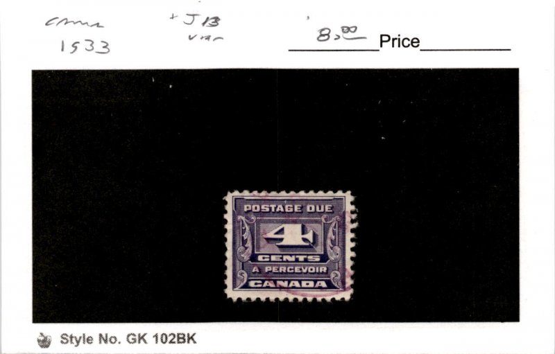 Canada, Postage Stamp, #J13 Used, 1933 Postage Due (AB) | Canada ...