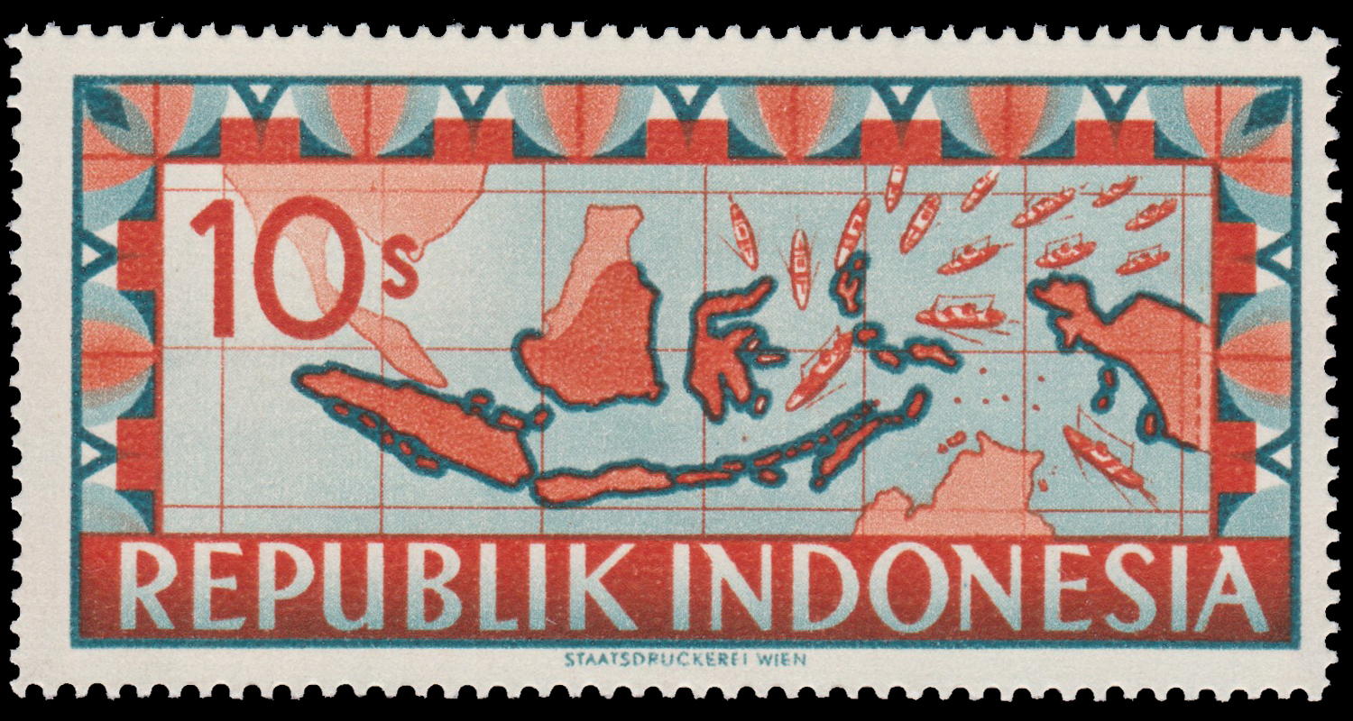 RARE MINT INDONESIA STAMPS FROM 1948. SCOTT # 54. MINT / HipStamp