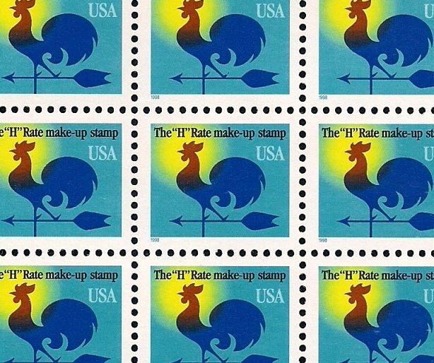 1998 - WEATHER VANE - #3258 Full Mint - MNH - Sheet of 50 Postage ...